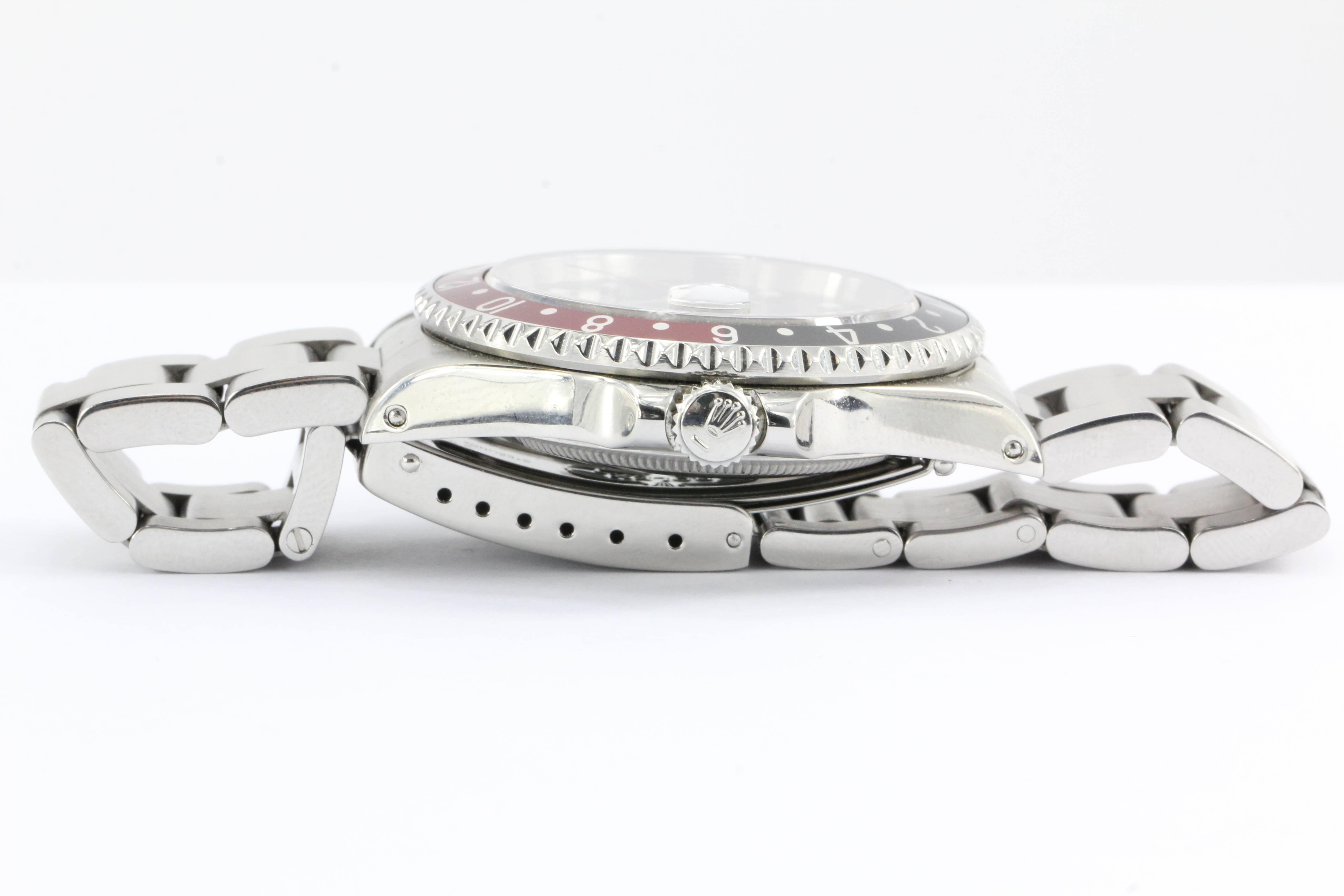 Rolex Stainless Steel GMT Master II Red Black Coca Cola automatic ...