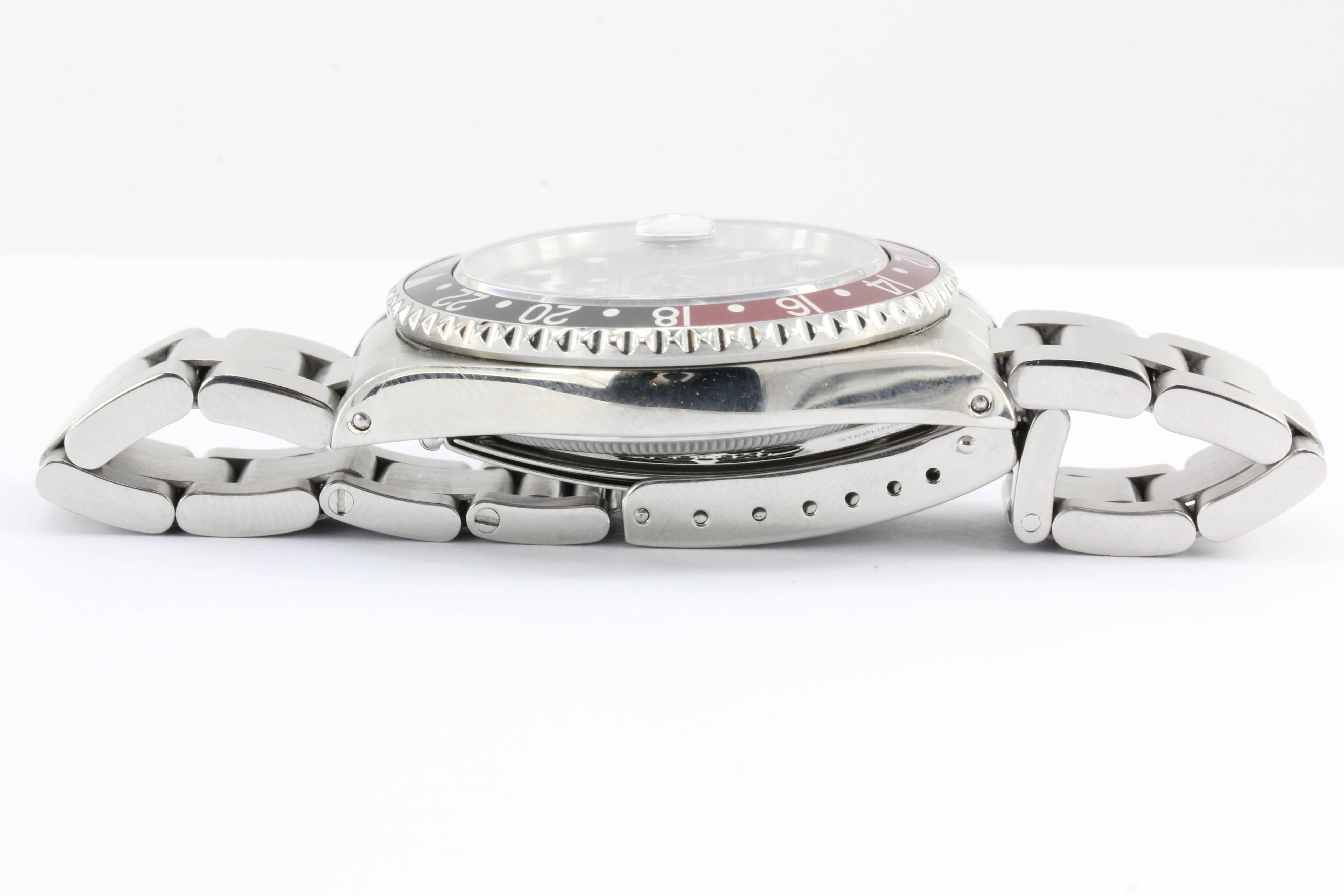 Rolex Stainless Steel GMT Master II Red Black Coca Cola automatic ...