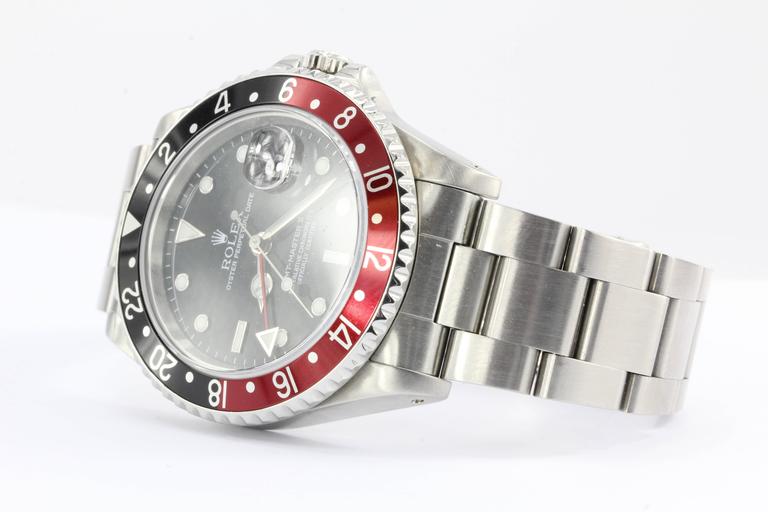 Rolex Stainless Steel GMT Master II Red Black Coca Cola automatic ...