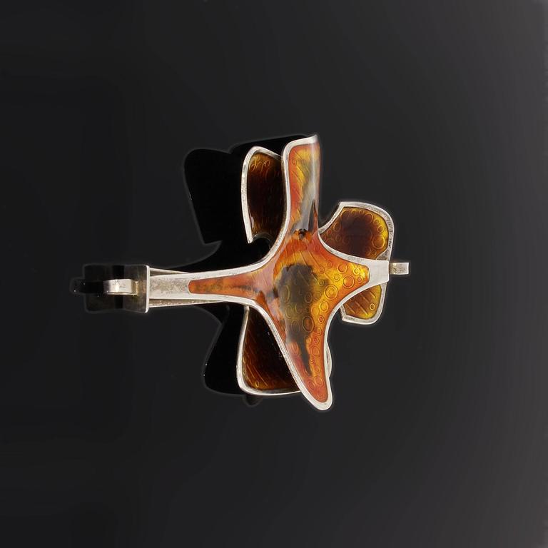 1960s David Andersen Enamel Silver Pendant at 1stDibs