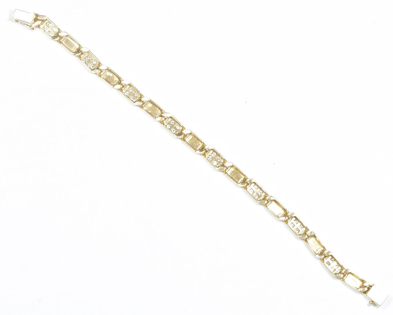 Fred Paris Diamond Gold Bracelet at 1stDibs