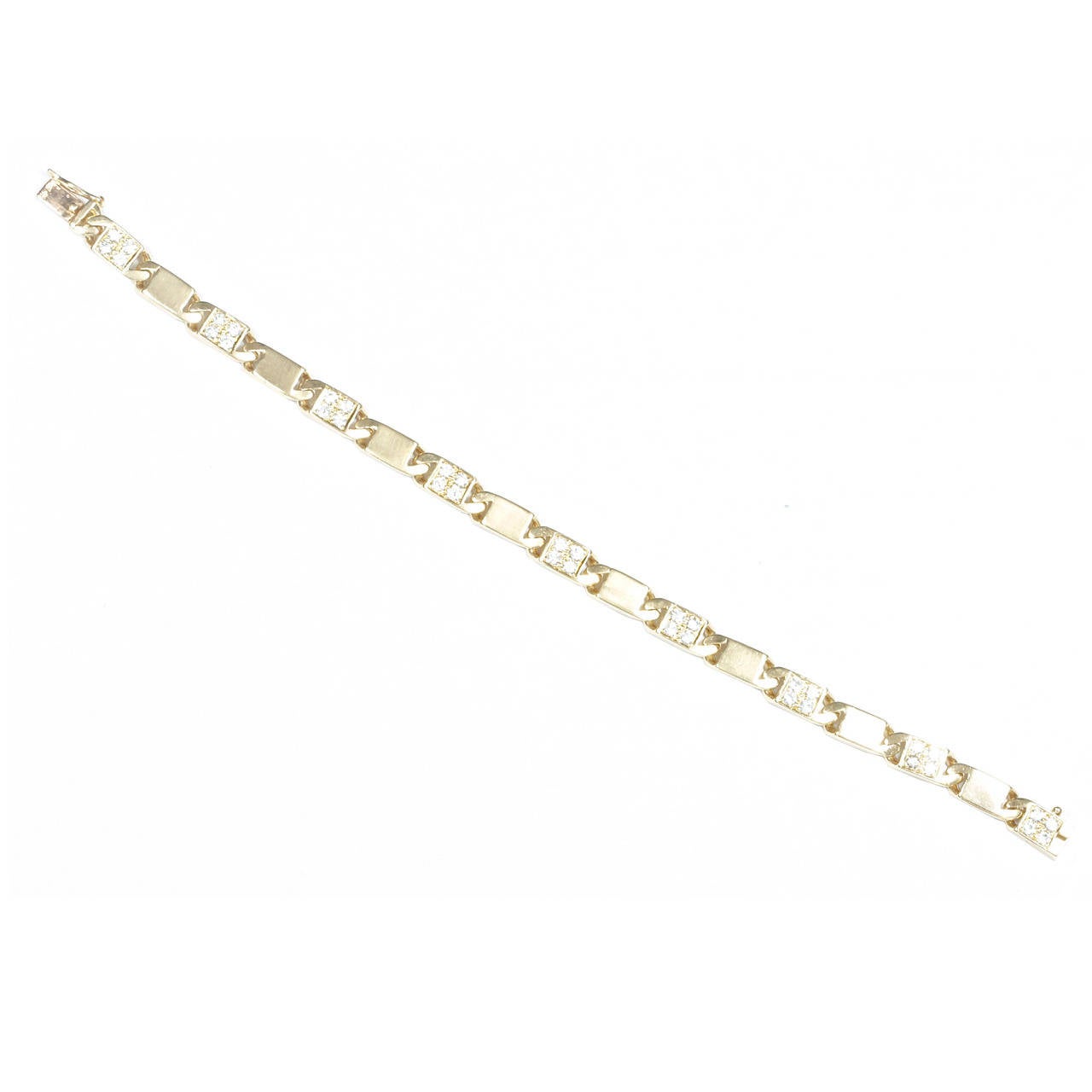 Fred Paris Diamond Gold Bracelet at 1stDibs