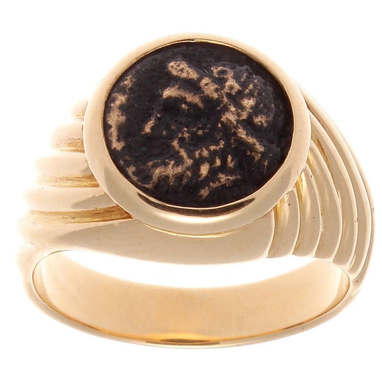 Bulgari Gold Coin Ring at 1stDibs | bulgari coin ring