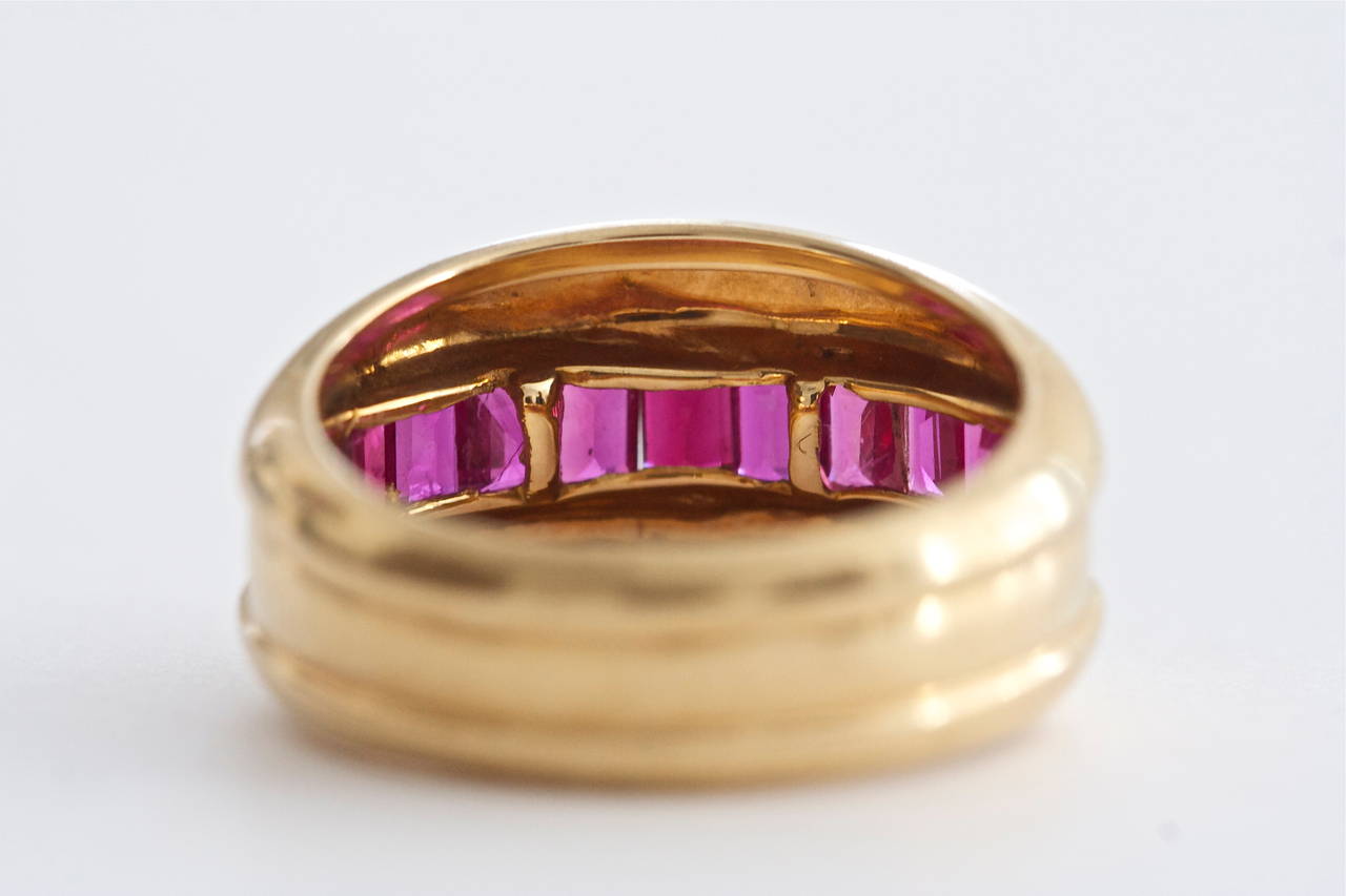 Cartier Ruby Gold Ring at 1stDibs