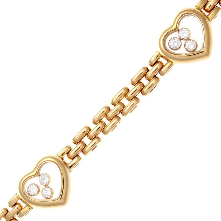 Chopard Happy Diamond Gold Heart Bracelet at 1stDibs | chopard happy ...