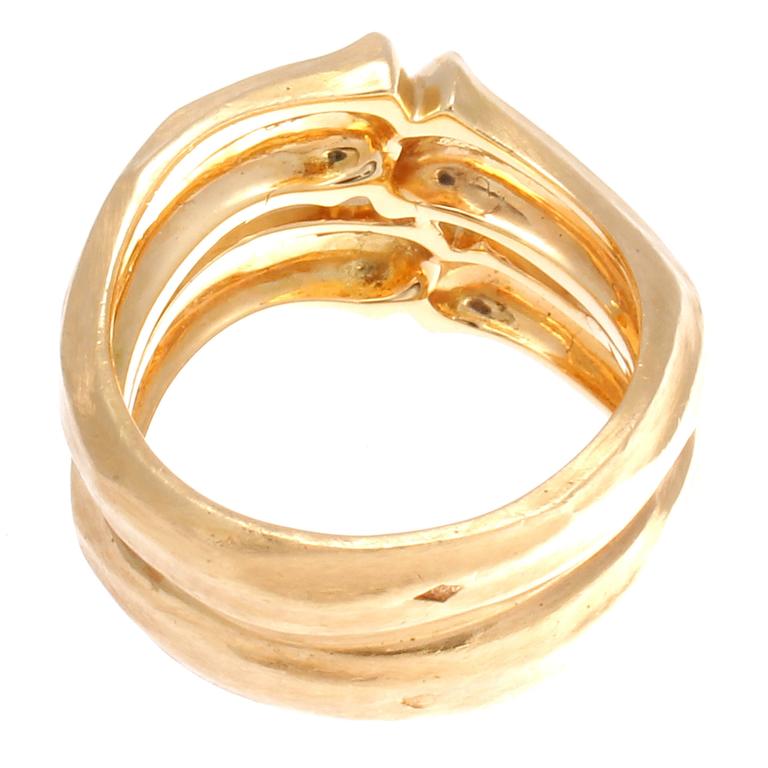Cartier Bamboo Gold Ring at 1stDibs
