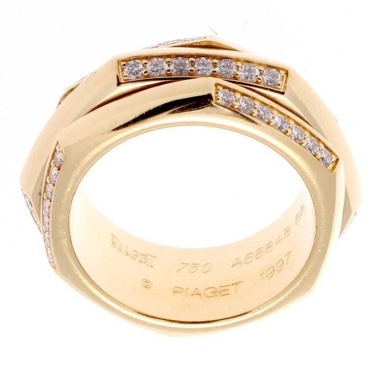 Piaget Diamond Gold Ring at 1stdibs