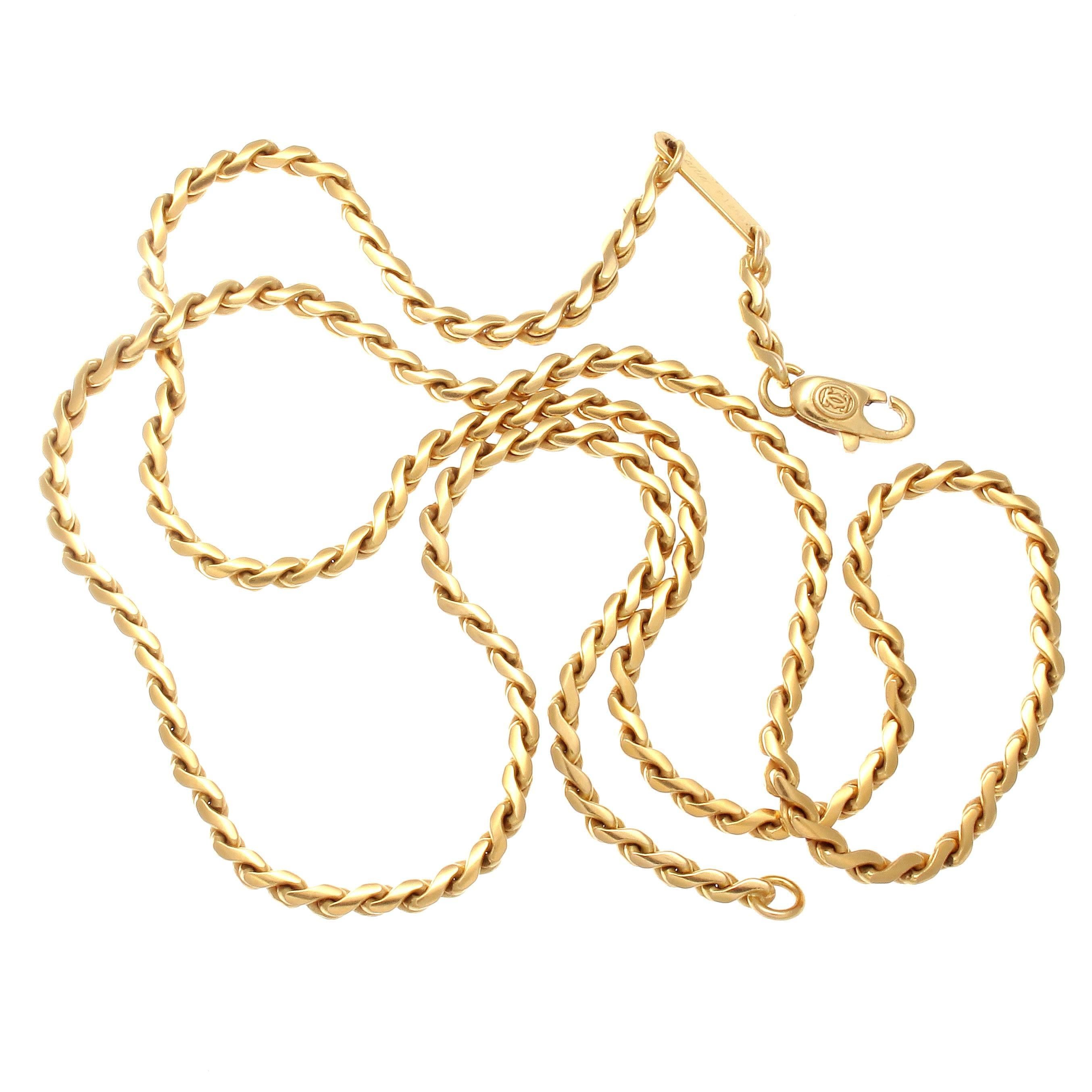 Cartier Gold Necklace at 1stDibs
