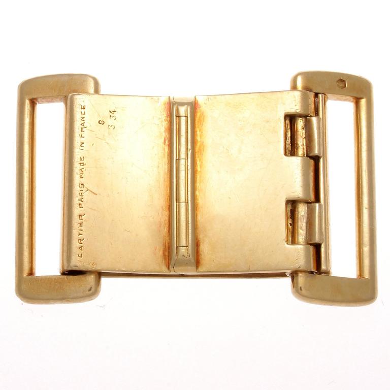 Cartier Paris Gold Buckle For Sale at 1stDibs
