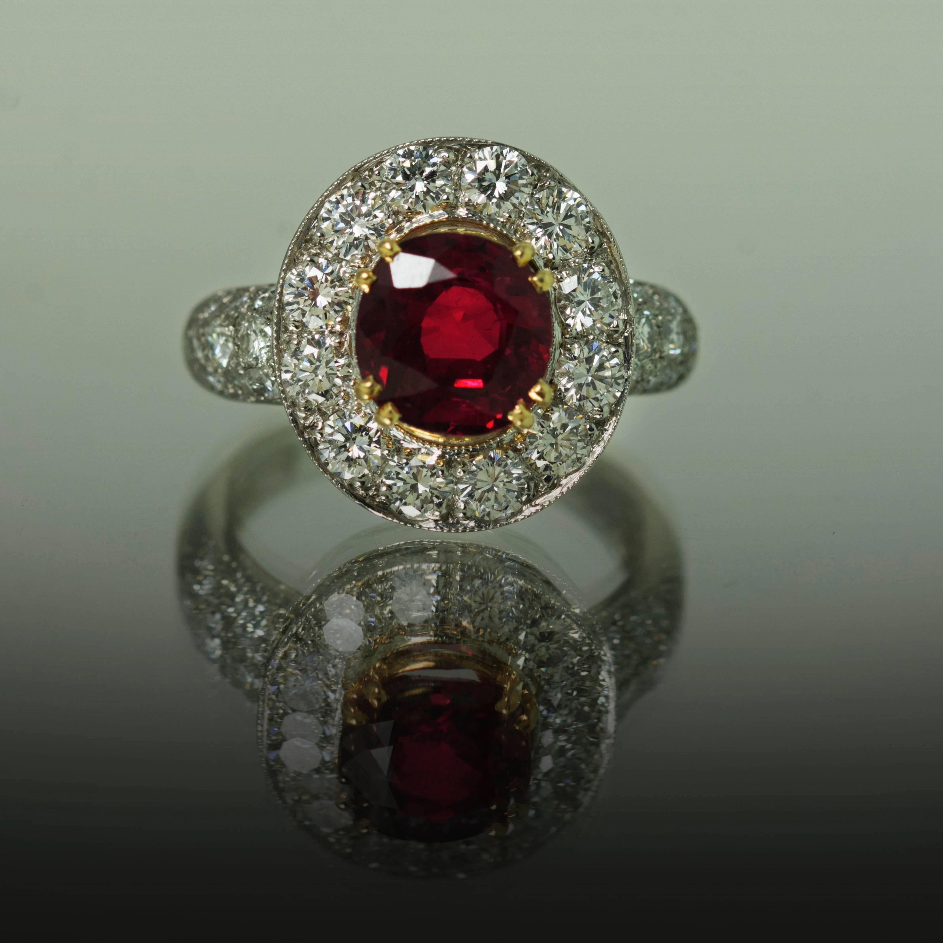 Ruby Platinum Ring For Sale at 1stDibs | platinum ruby rings