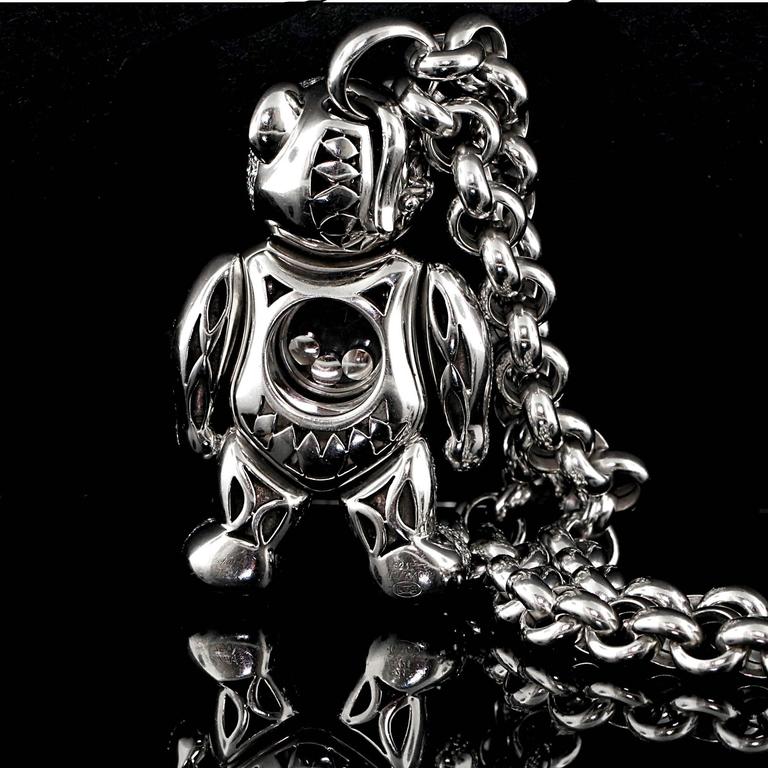Chopard Sapphire Diamond Gold Dancing Bear Necklace at 1stDibs ...