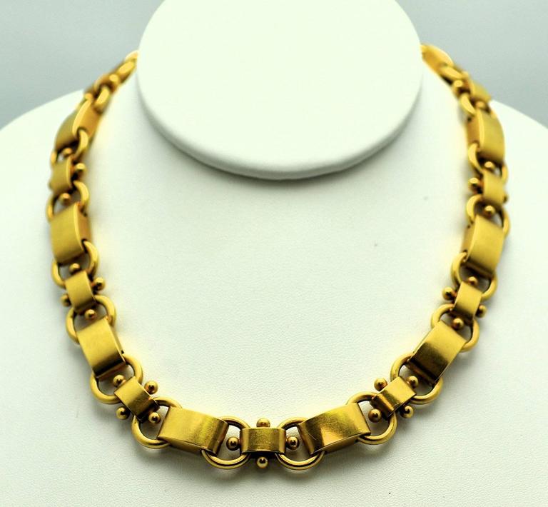 Antique Rare Gold Book Chain Necklace at 1stDibs