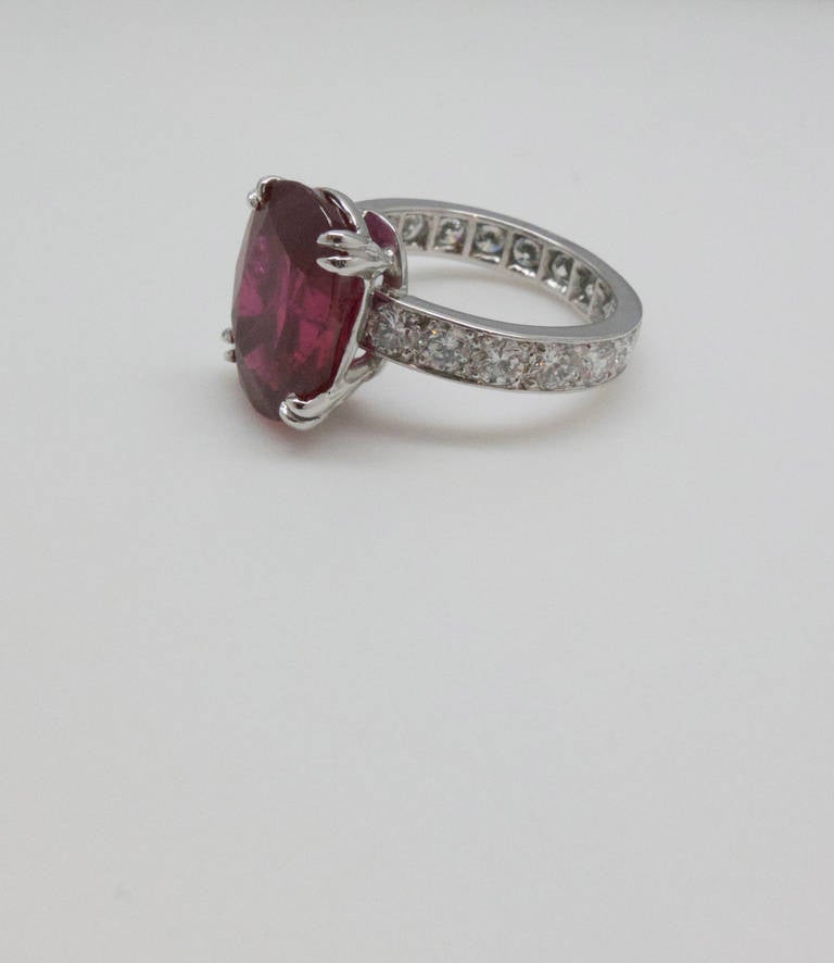 7.19 Carat Ruby Diamond Ring at 1stDibs | 4 carat ruby ring