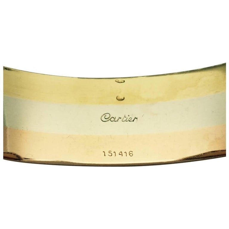Three Colors of Gold Cartier Bracelet ,"C de Cartier" Collection at ...