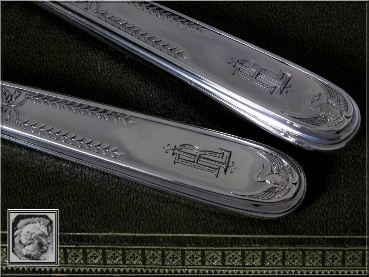 Puiforcat Gorgeous French Sterling Silver Fish Servers 2 pc w/box ...