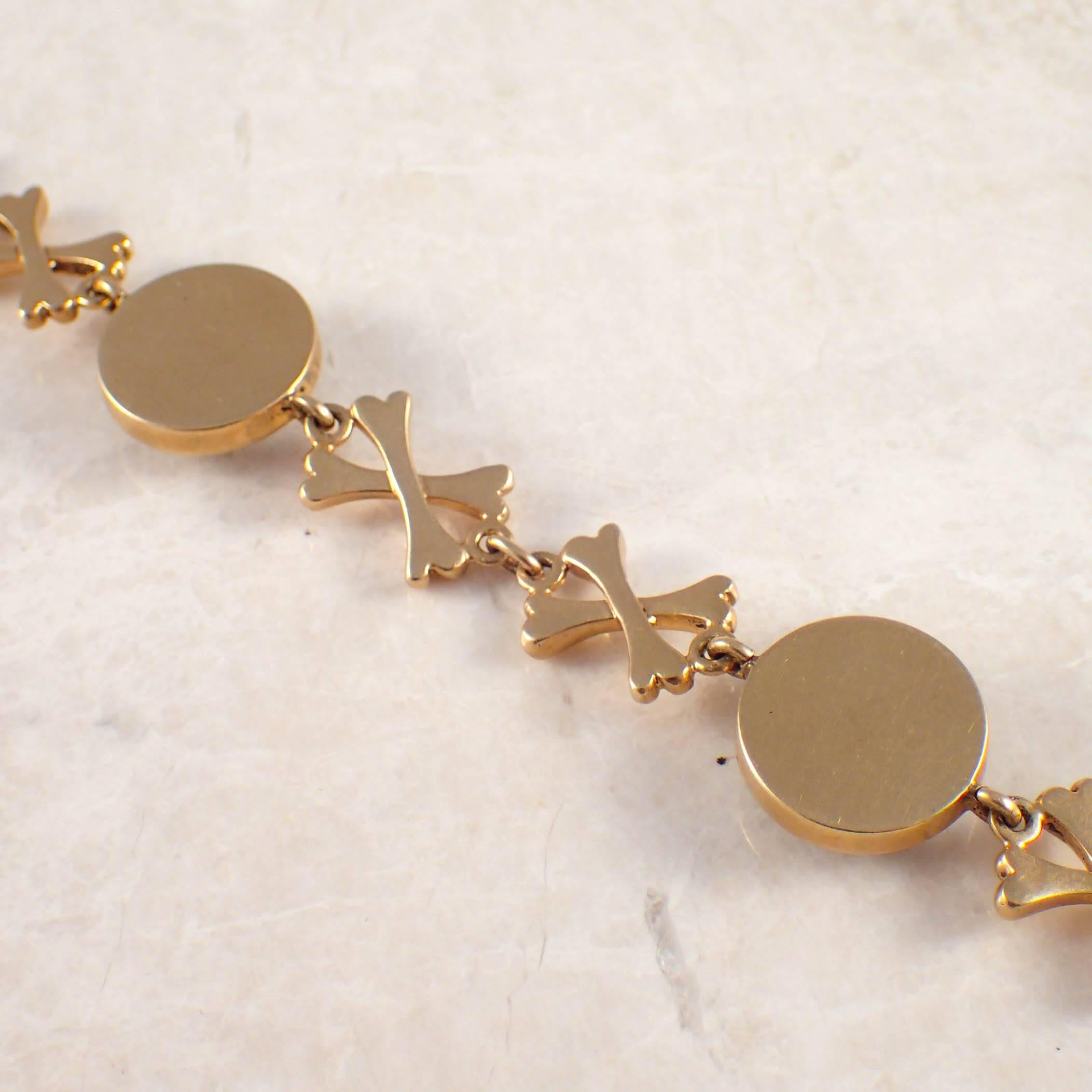 Art Deco Essex Crystal Gold Boxer Dog Motif Bracelet For Sale at ...