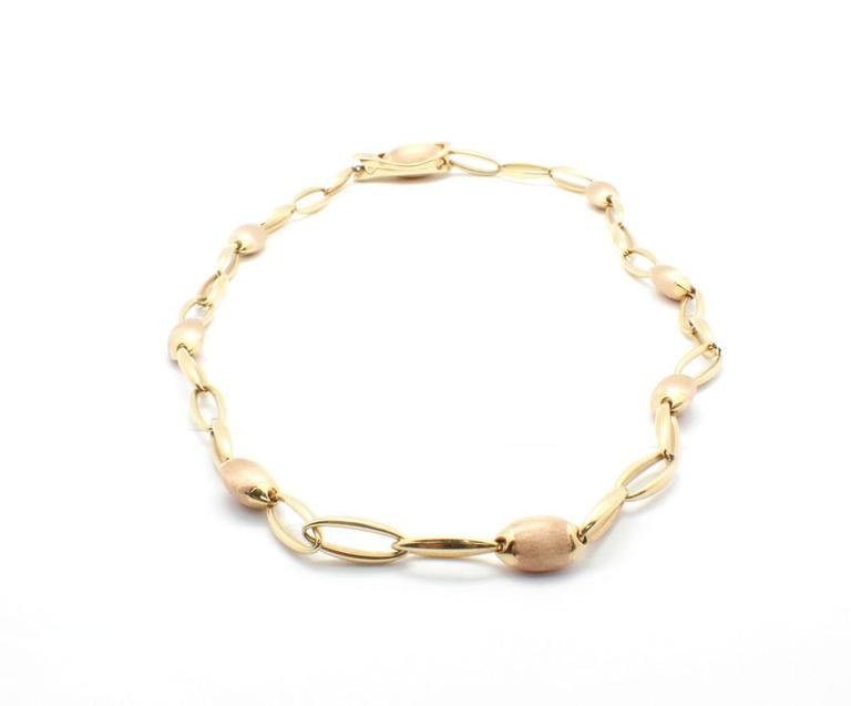 Chimento Original Two Color Gold Oval Link Chain Necklace For Sale at ...