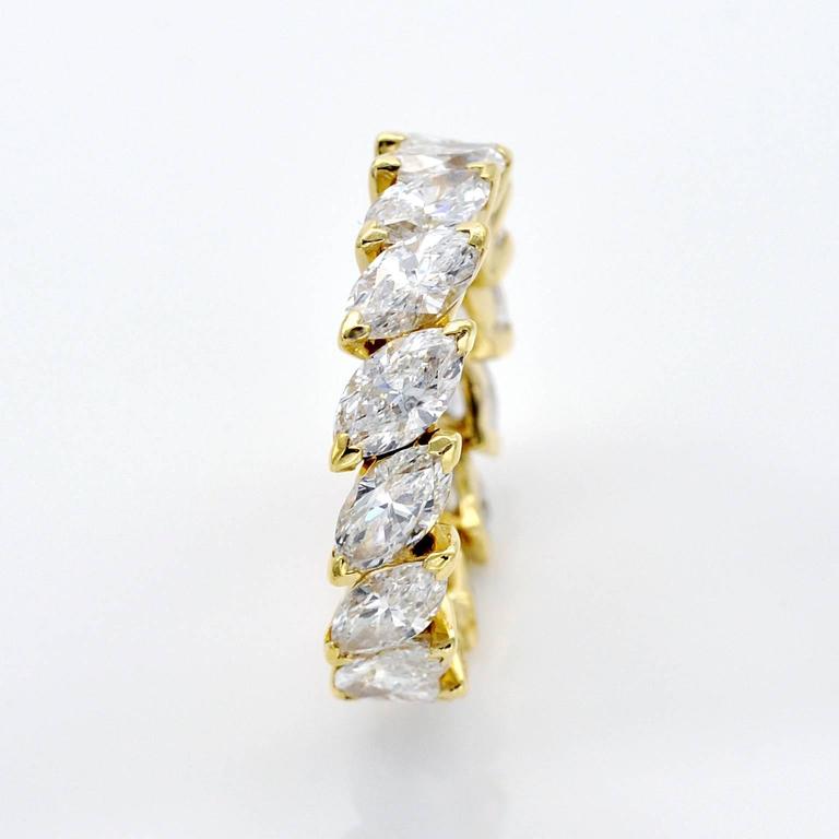 Marquise Cut Diamond Eternity Ring at 1stDibs