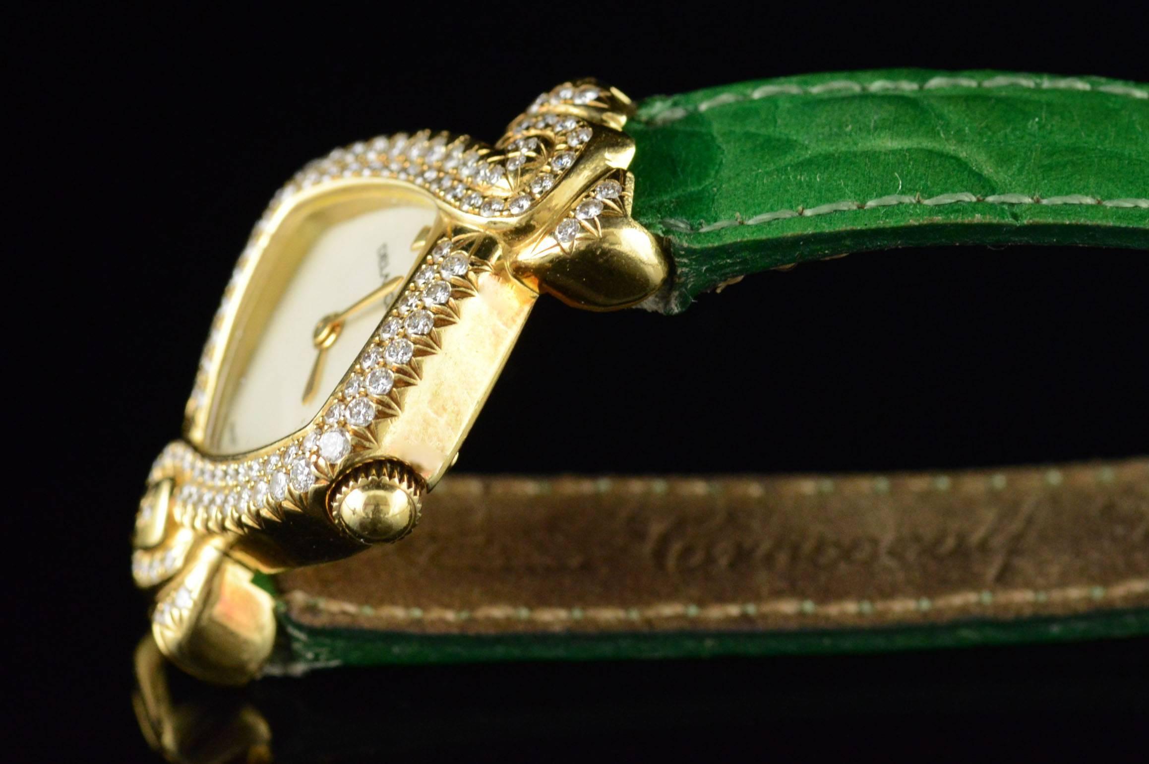 Delance Swiss Diamond and Gold Watch For Sale at 1stDibs | delance ...