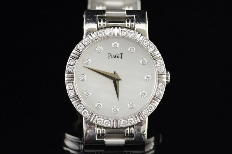 Diamond Dial and Diamond Bezel Piaget Dancer Gold Ladies Watch at ...