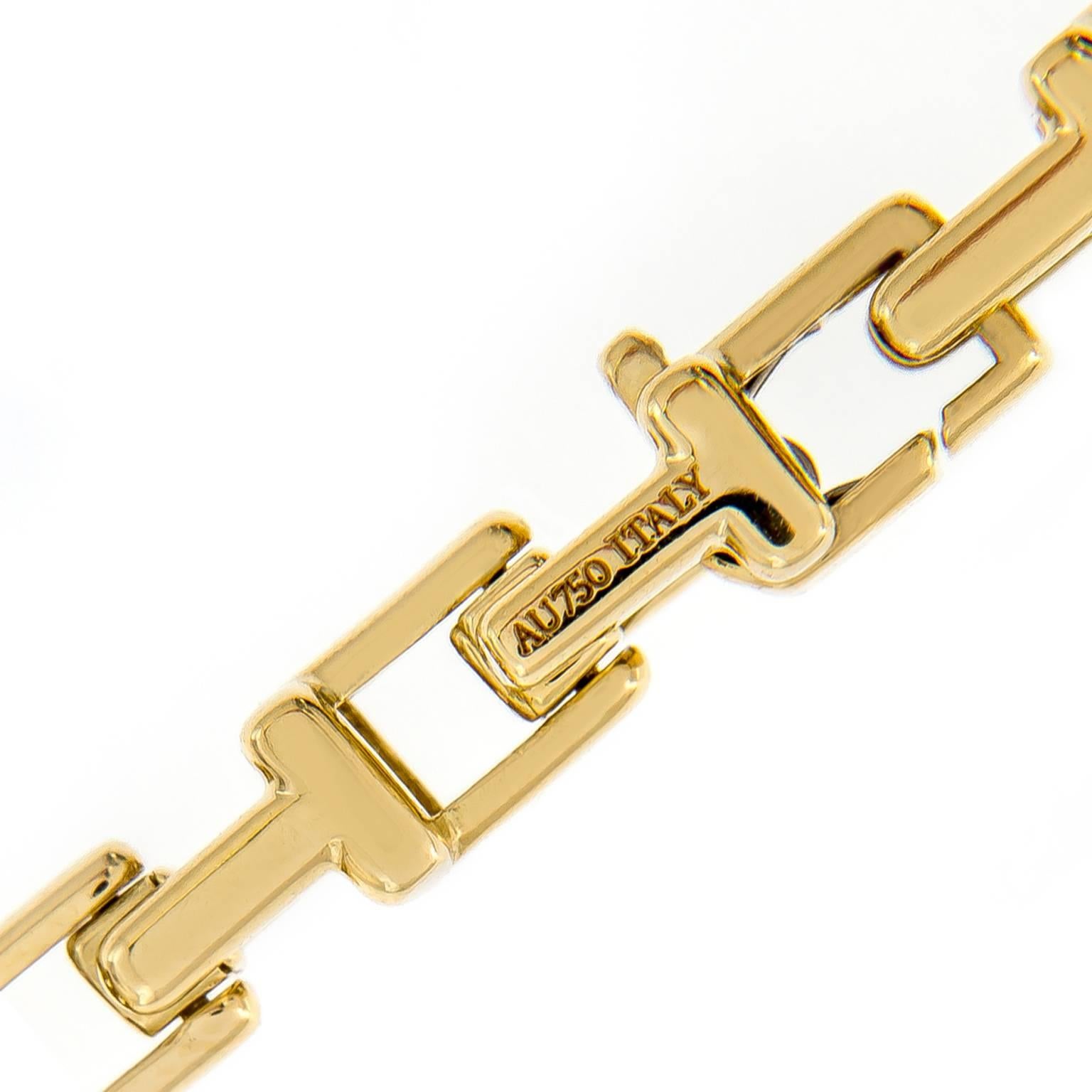 Tiffany and Co. T Chain Gold Necklace at 1stDibs