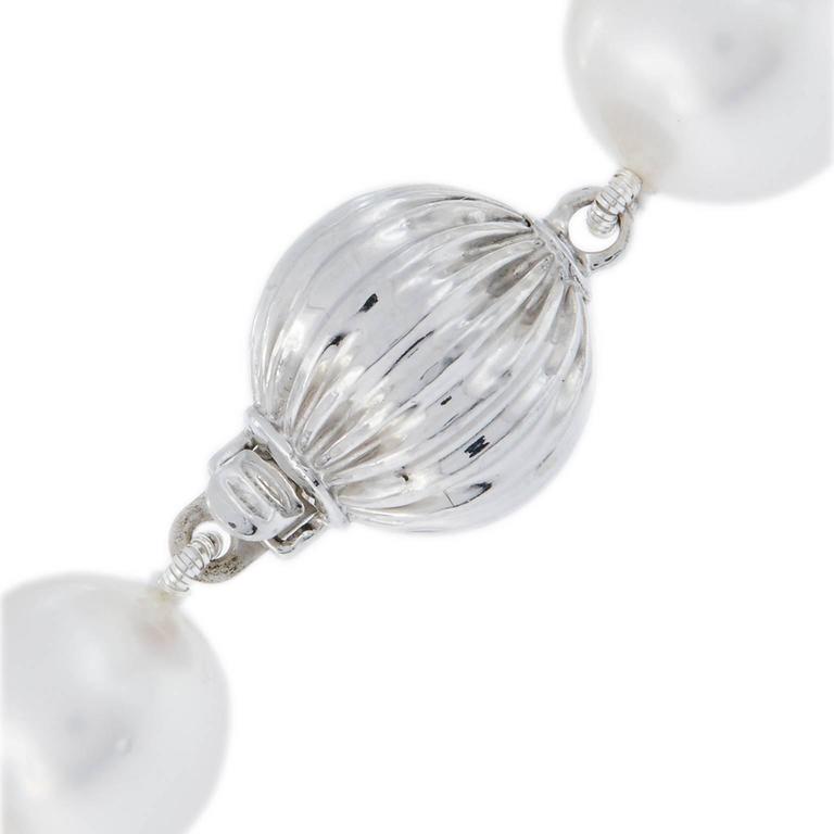 South Sea Pearl Diamond Rondelle Necklace at 1stDibs | diamond rondelles