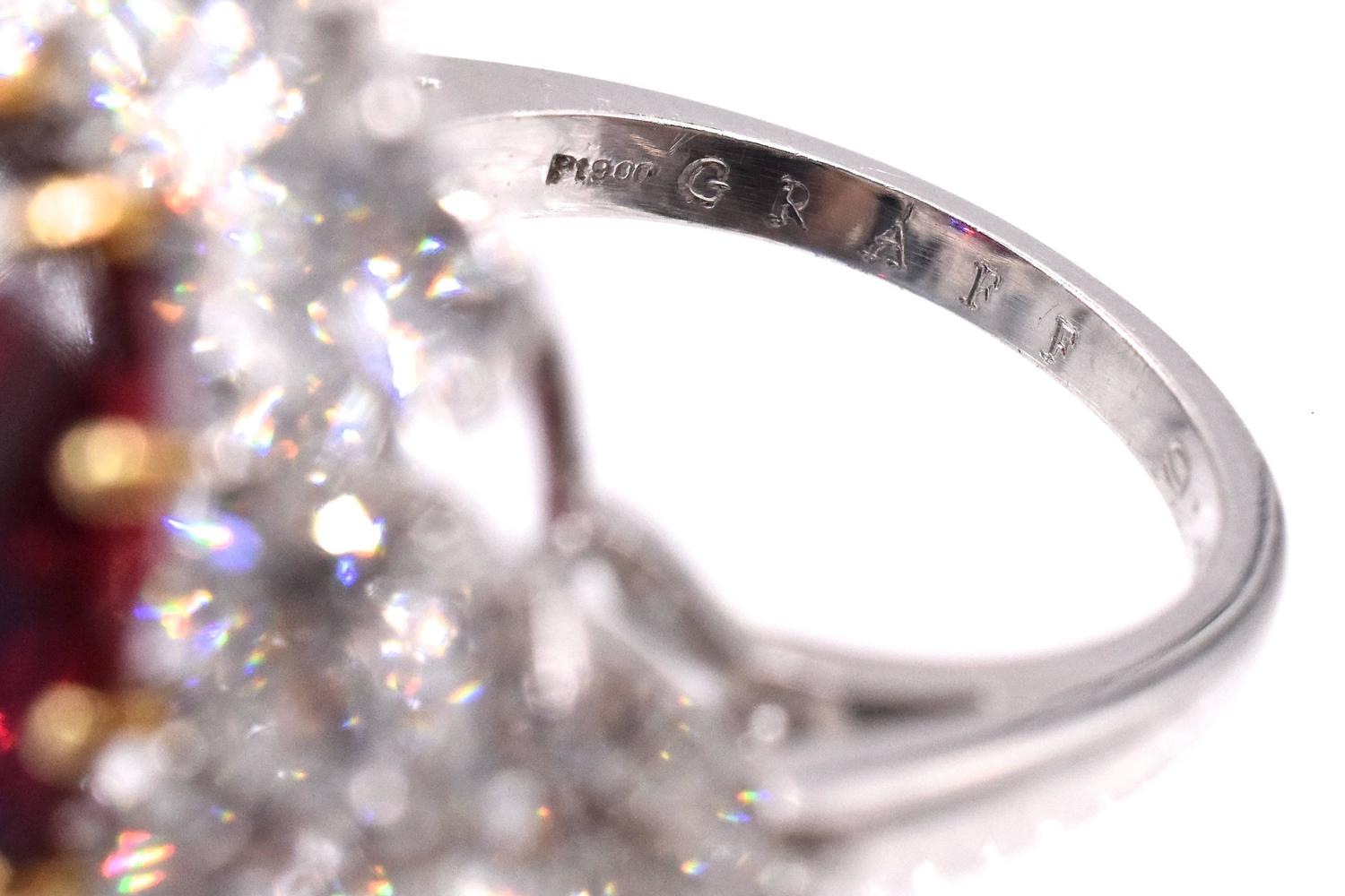 GRAFF 9.44 carat Ruby Diamond Ring For Sale at 1stdibs