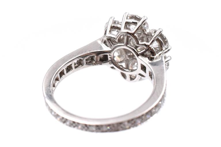 Graff Diamond Flower White Gold Ring at 1stDibs | graff flower ring ...