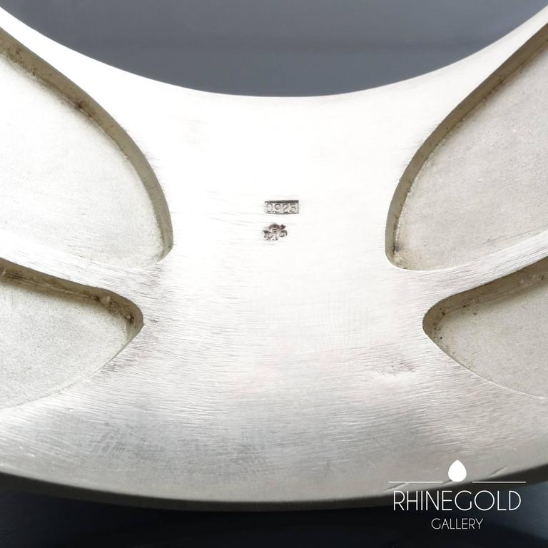 Relo Lady's Sterling Silver Bangle Manual Wind Wristwatch For Sale at ...