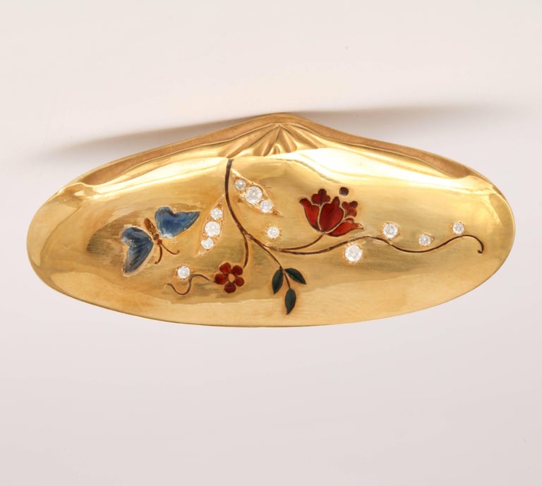 Rebecca Koven Gold Shell Ring For Sale at 1stDibs