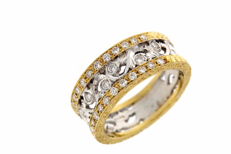 Traditional Florentine Workmanship Ring For Sale at 1stDibs