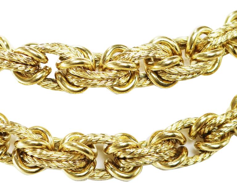 1970s Van Cleef and Arpels 30 Inch Gold Chain Necklace at 1stDibs