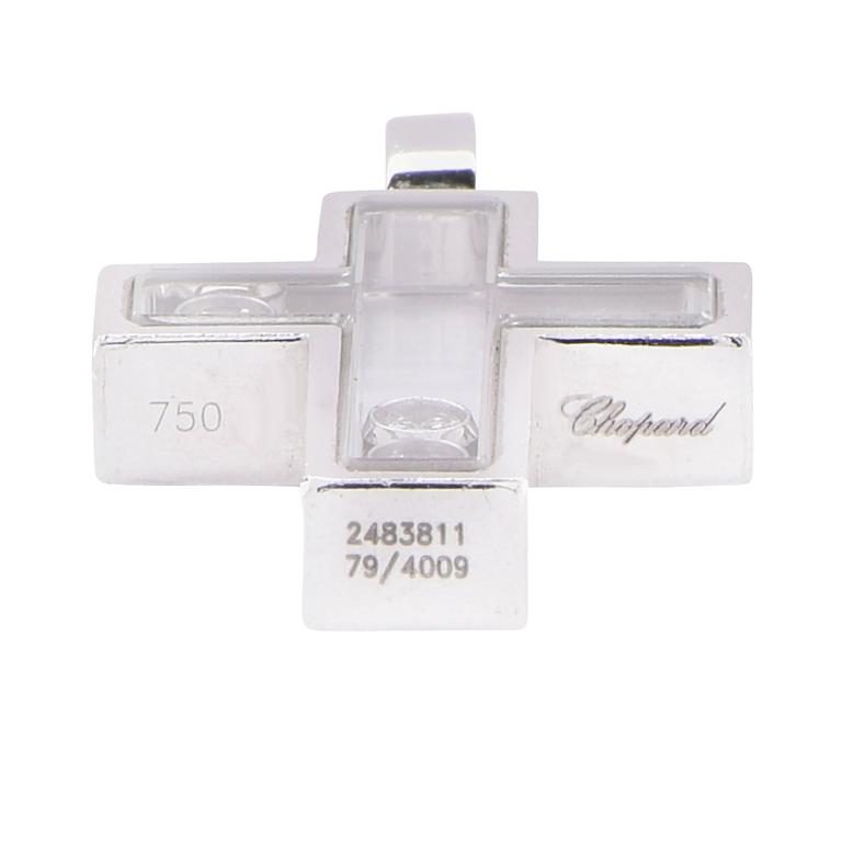 Chopard Happy Diamonds White Gold Cross Necklace at 1stDibs | chopard ...
