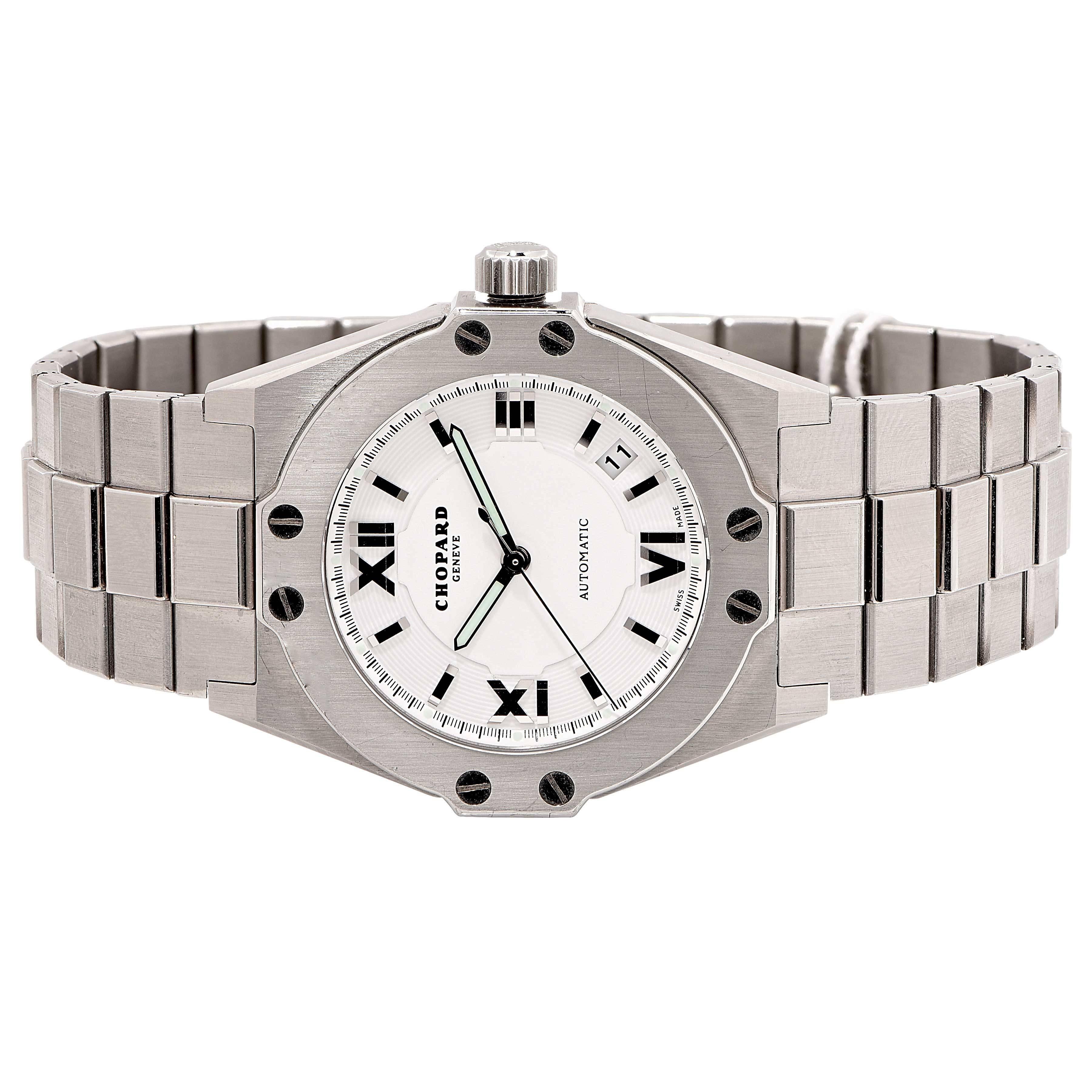 Chopard Gents Stainless Steel St. Moritz Wristwatch at 1stDibs | jet ...