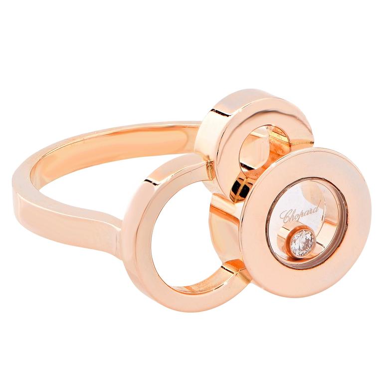 Chopard Rose Gold Happy Dreams Ring at 1stDibs | chopard happy diamonds ...