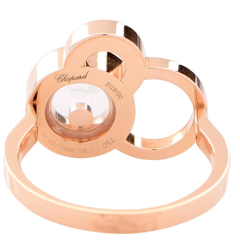 Chopard Rose Gold Happy Dreams Ring at 1stDibs | chopard happy diamonds ...