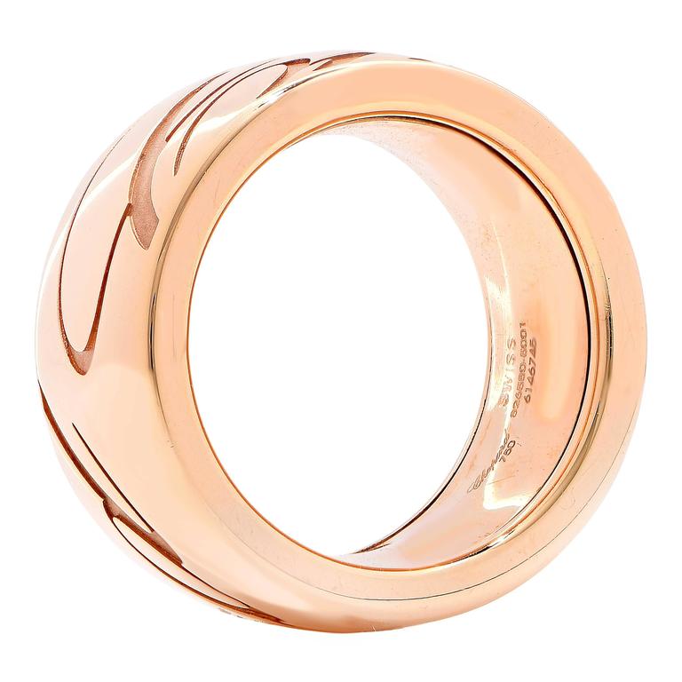 Chopard Chopardissimo 18 Karat Rose Gold Ring at 1stDibs