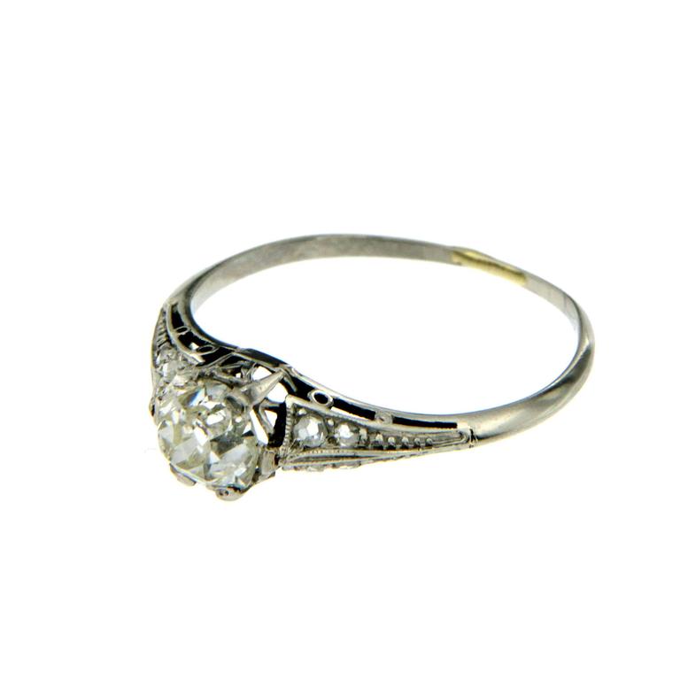 1890 Engagement Diamond Gold Ring at 1stDibs | 1890s engagement ring ...
