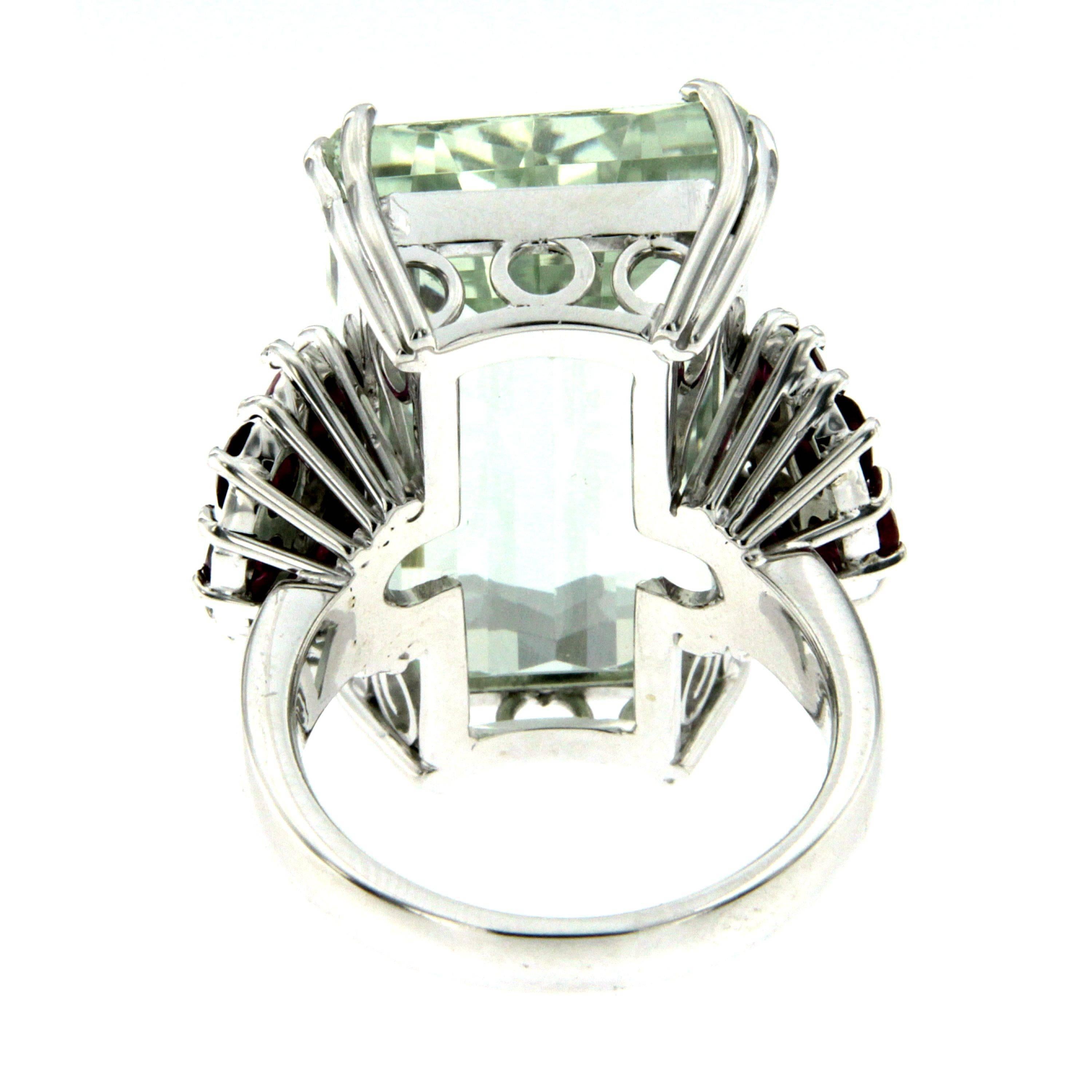 30 Carat Aquamarine Ruby Diamond Gold Ring at 1stDibs | 30 carat ...