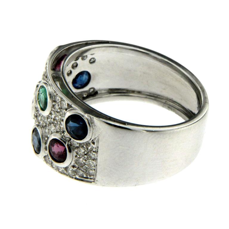 Multi-Stone Diamond Gold Ring For Sale at 1stDibs