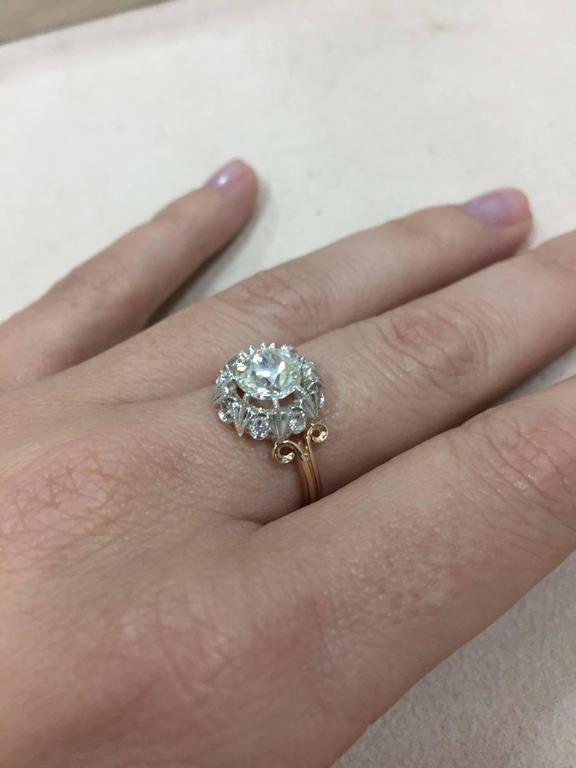 1890 Diamond Gold Engagement Ring at 1stDibs | 1890 engagement ring
