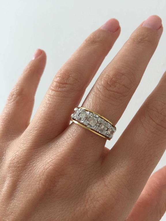 Diamond Gold Five-Stone Ring at 1stDibs