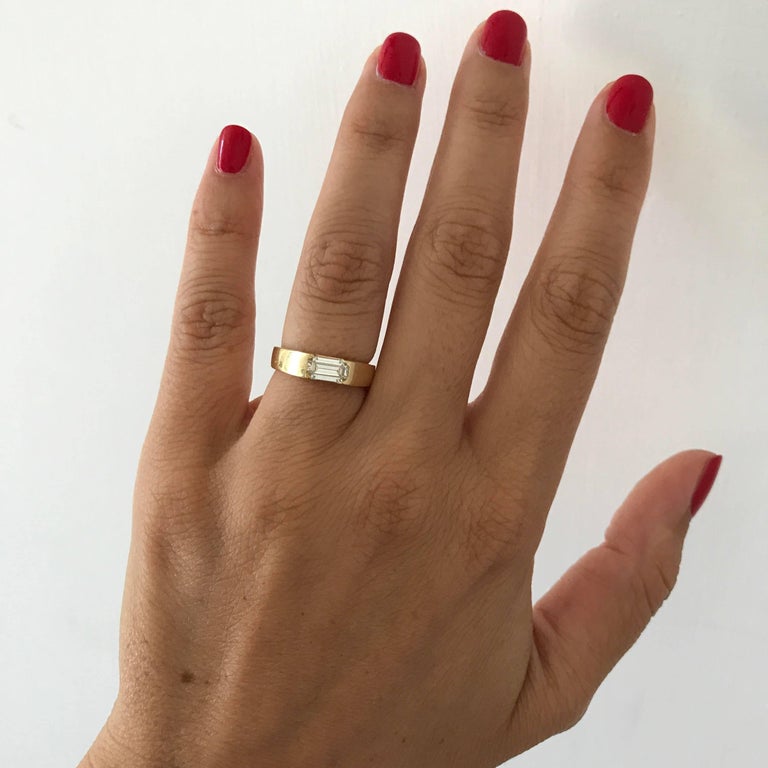 Shimansky Diamond Solitaire Gold Ring at 1stDibs | shimansky engagement ...