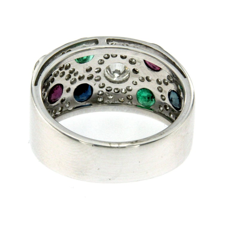 Vintage Multi-Stone Diamond Gold Ring at 1stDibs | multi stone gold ring