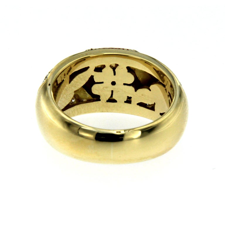 Antique Aka Coral Diamond Gold Ring at 1stDibs