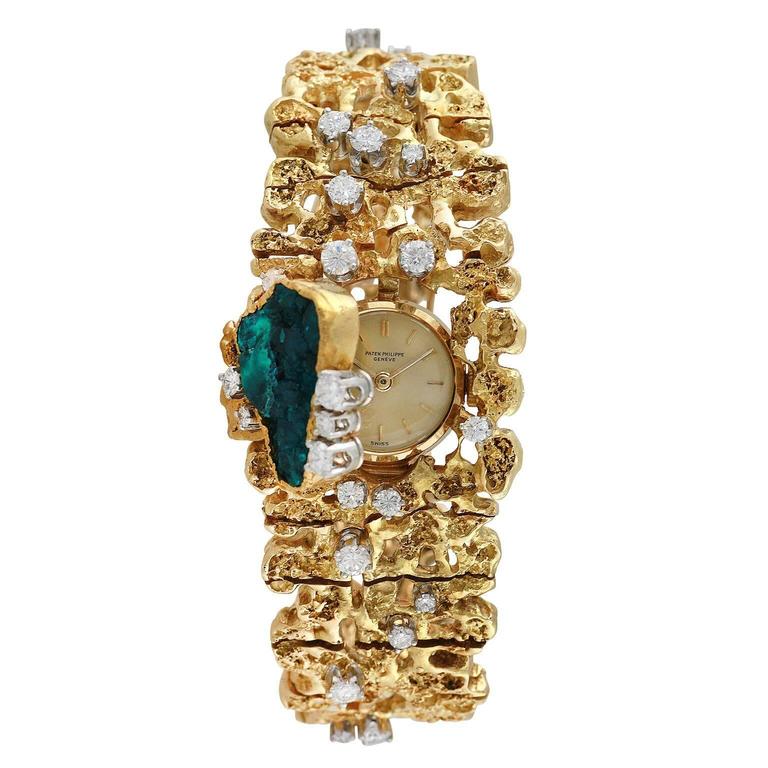 1960s Patek Philippe Necklace Watch and Earrings Set designed by ...