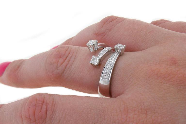 Diamonds Three Diamonds Gold Ring at 1stDibs