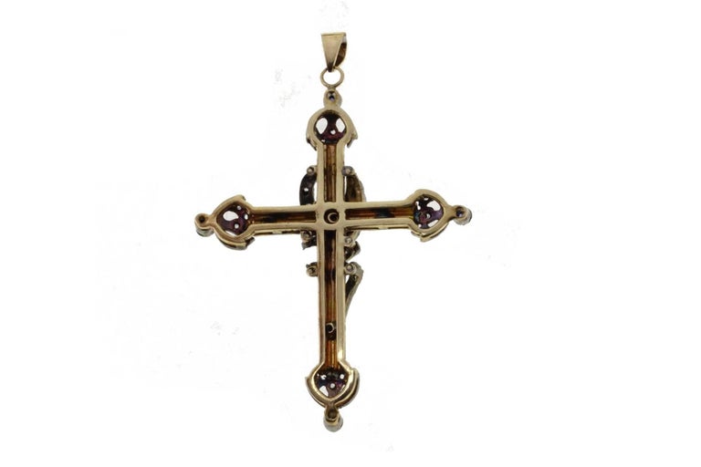 Snake Necklace Gold and silver Diamond Sapphire Ruby Pendant at 1stDibs