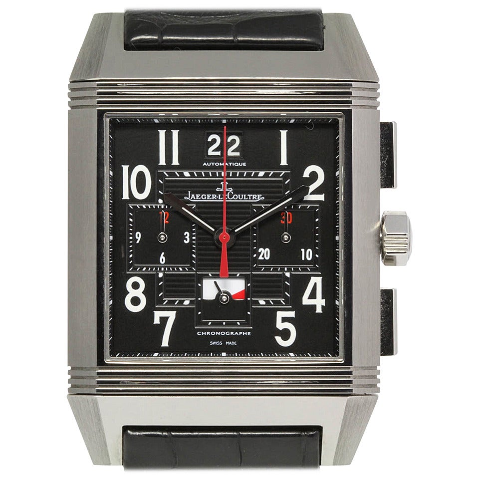 Jaeger Le Coultre Reverso Squadra Titanium Wrist Watch For Sale at 1stDibs