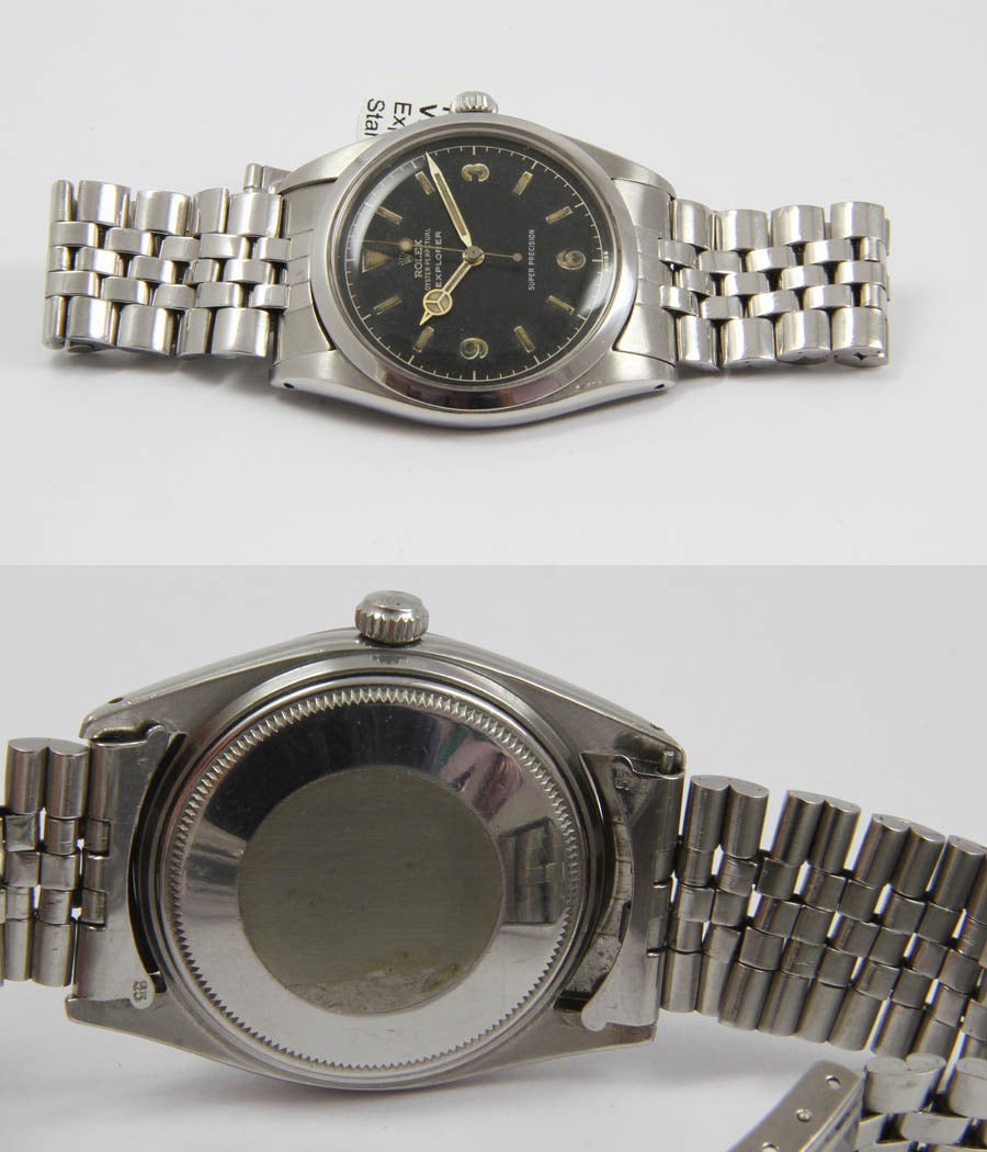 Rolex Stainless Steel Explorer Automatic Chronometer Wristwatch Ref ...